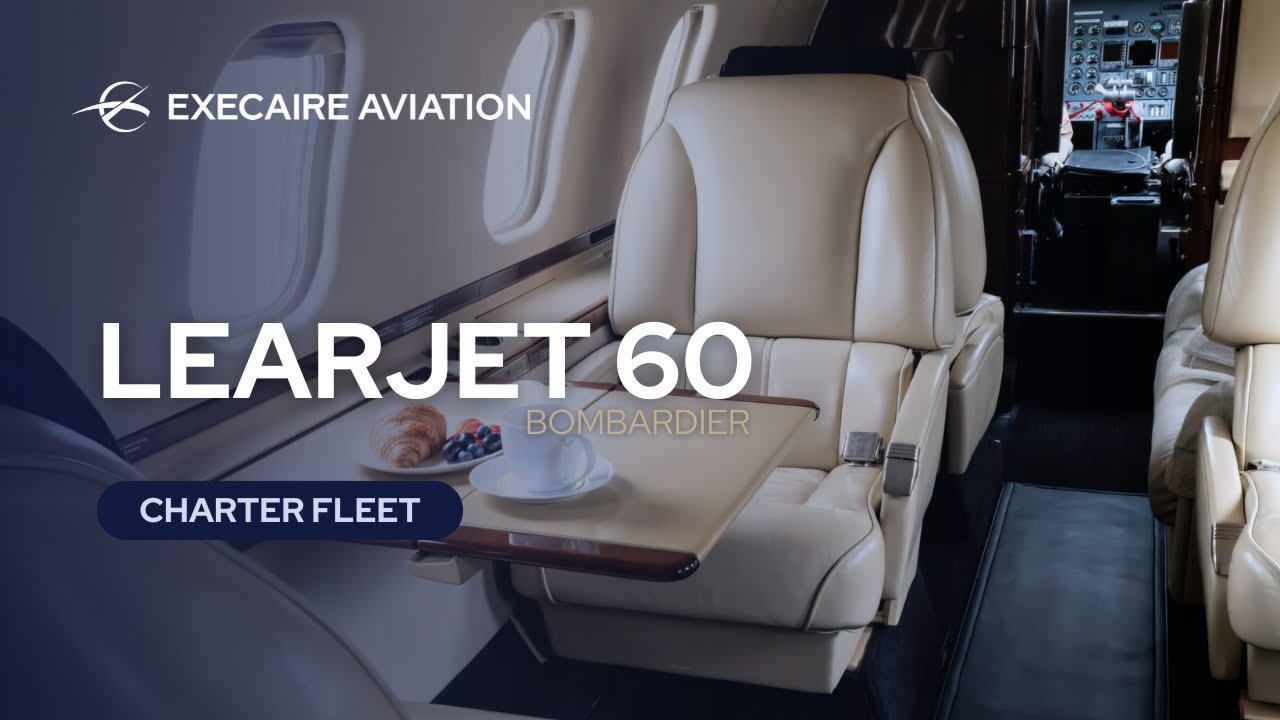 Learjet 60 - Private Jet Charter Flights with Execaire Aviation - YouTube