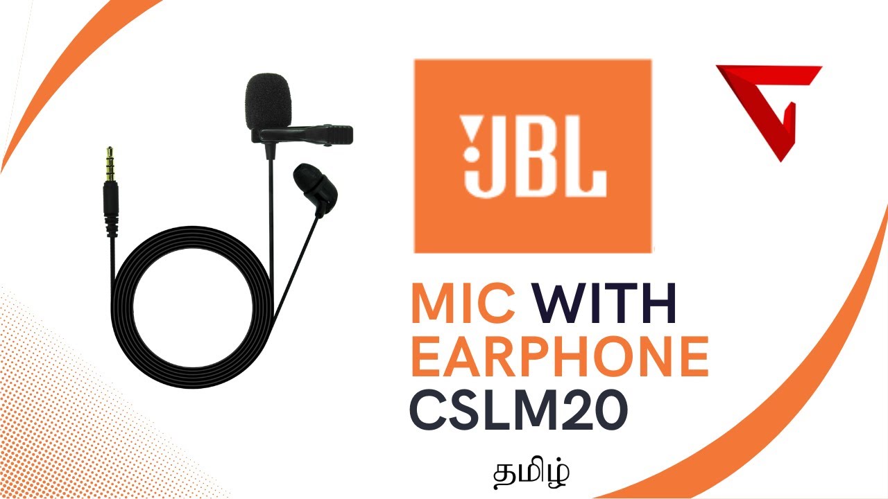 JBL Mic (CSLM20 is an omnidirectional lavalier microphone with earphone ...