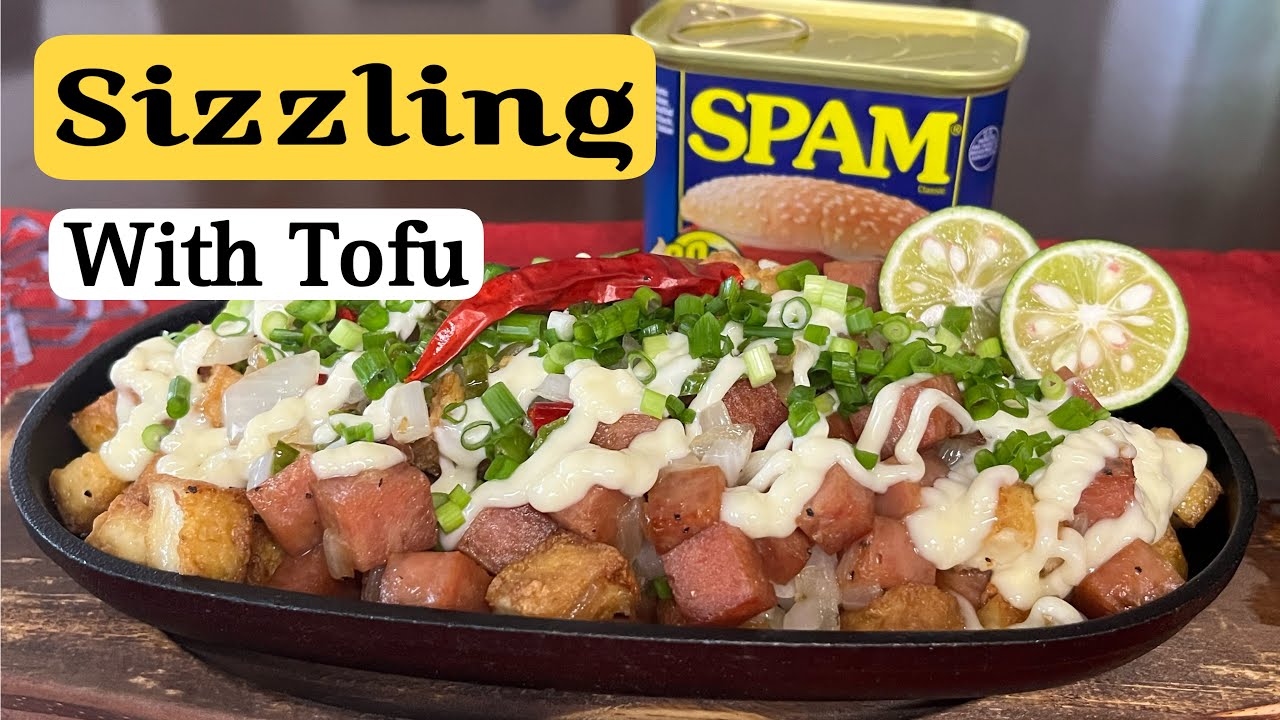 SPICY SIZZLING SPAM WITH TOFU || BEST APPETIZER || CANNED GOODS RECIPE ...