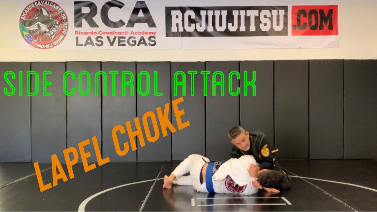 Side Control Attack Lapel Choke - YouTube