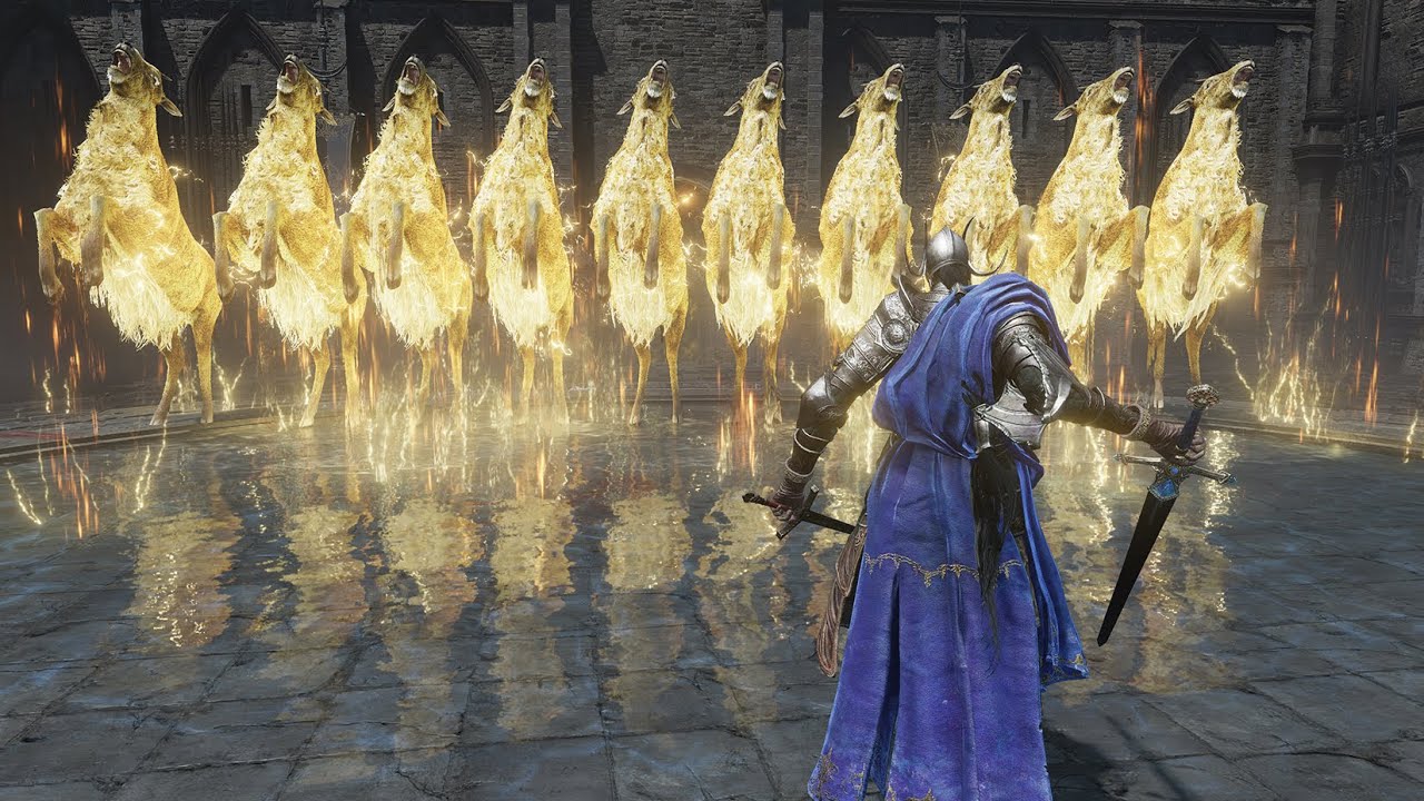 10 Giant Lightning Goat Vs Shadow of the Erdtree Bosses - Elden Ring ...