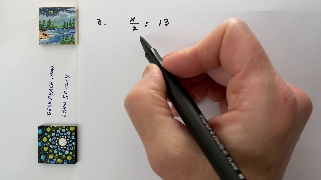 3A Review 3 and 4 Solving by undoing Division. V15 - YouTube