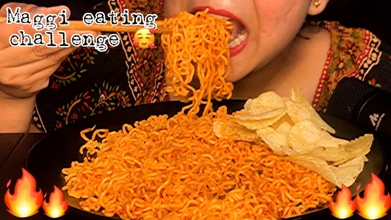 Eating spicy maggi challenge🔥|maggi eating challenge|street food eating challenge|food challenge ...