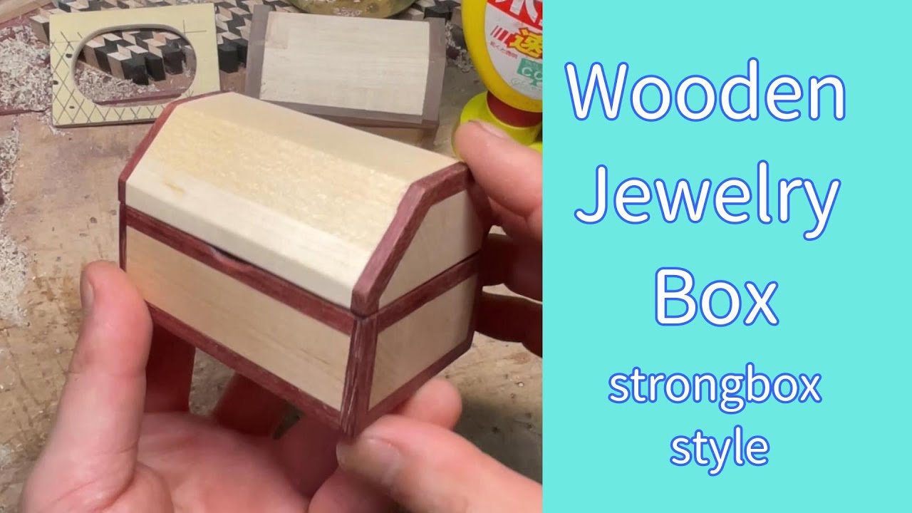 【DIY】Wooden Jewelry Box【木箱】strongbox type - YouTube