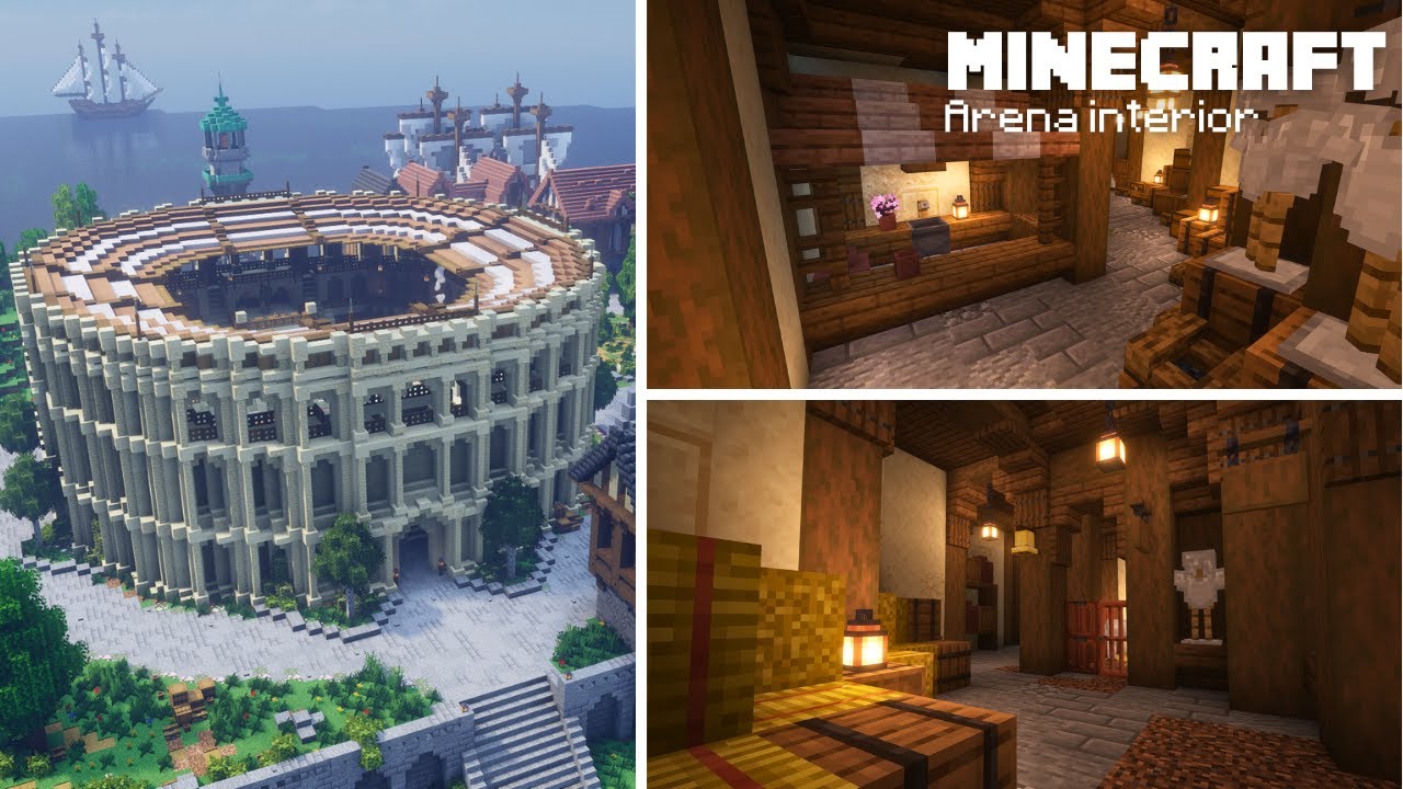 Minecraft: Medieval Arena Interior Tutorial | Step-by-Step - YouTube