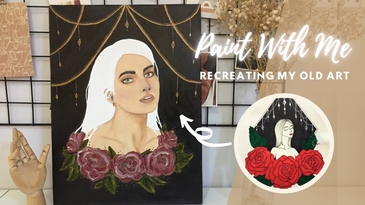 Paint With Me | Making An Oil Painting Inspired By An Old Drawing - YouTube