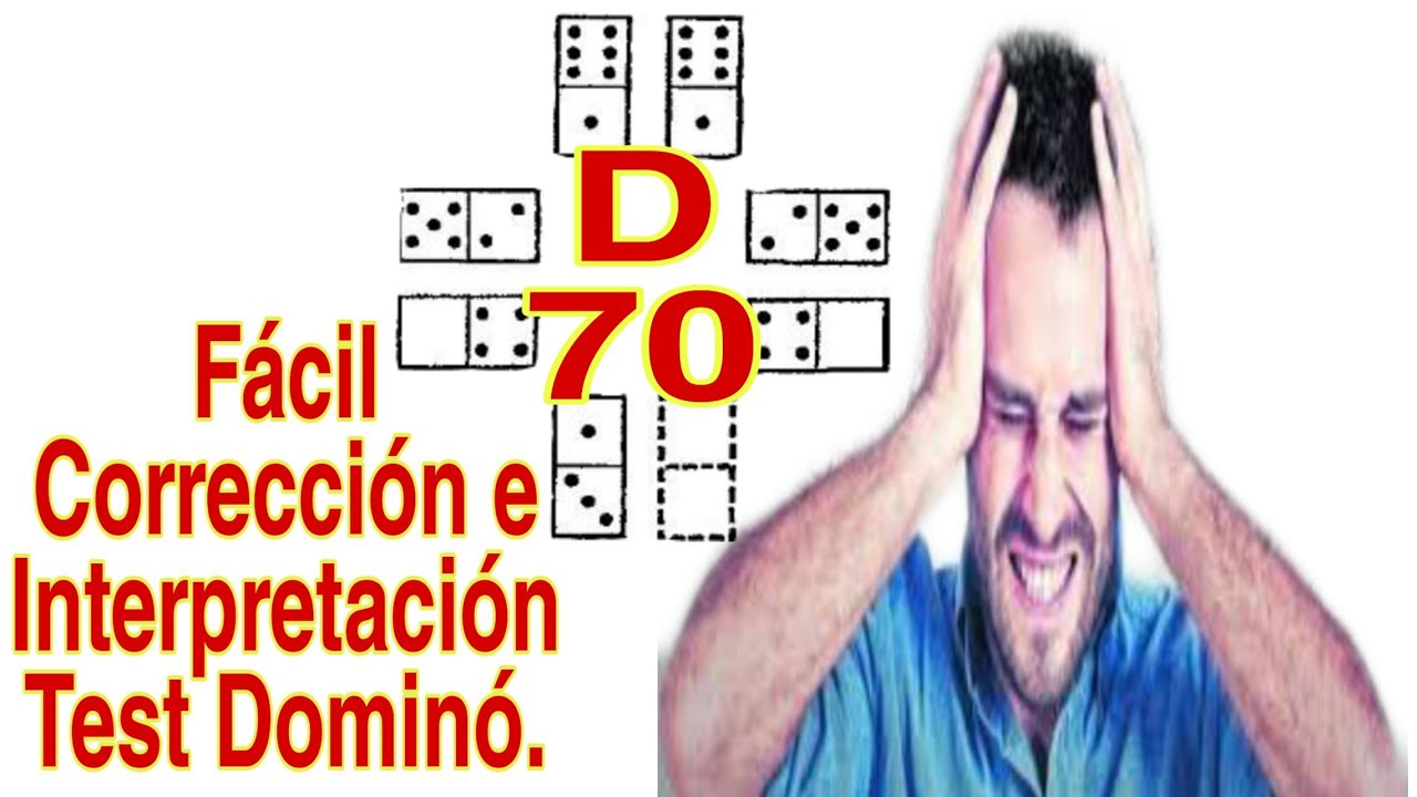 ⚫Fácil Corrección Interpretación del test de Dominó D 70 - YouTube