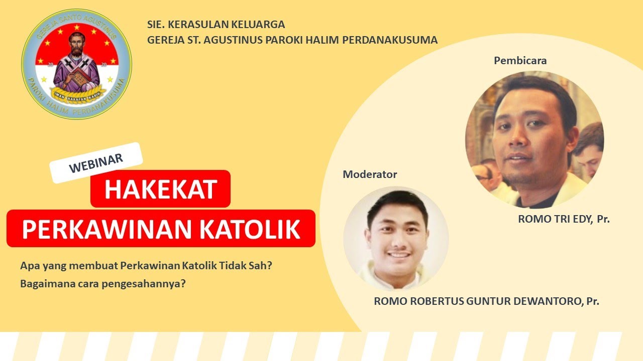 "HAKEKAT PERKAWINAN KATOLIK" Webinar Sie. Kerasulan Keluarga Paroki ...