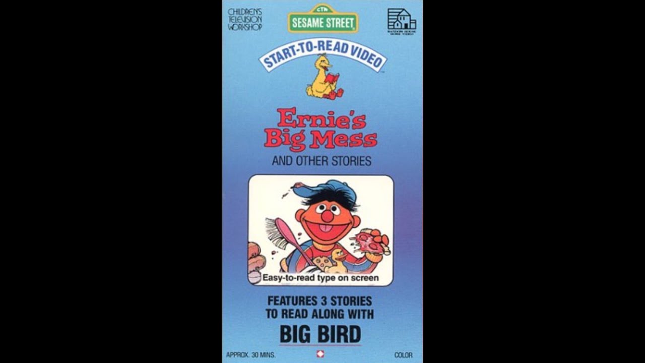 Sesame Street Start-To-Read Video: Ernie's BIG Mess and Other Stories ...