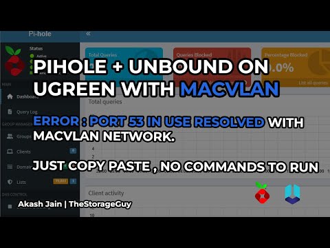 Fixing Port 53 Conflicts -  Run Pi-hole + Unbound on Ugreen NAS using Macvlan