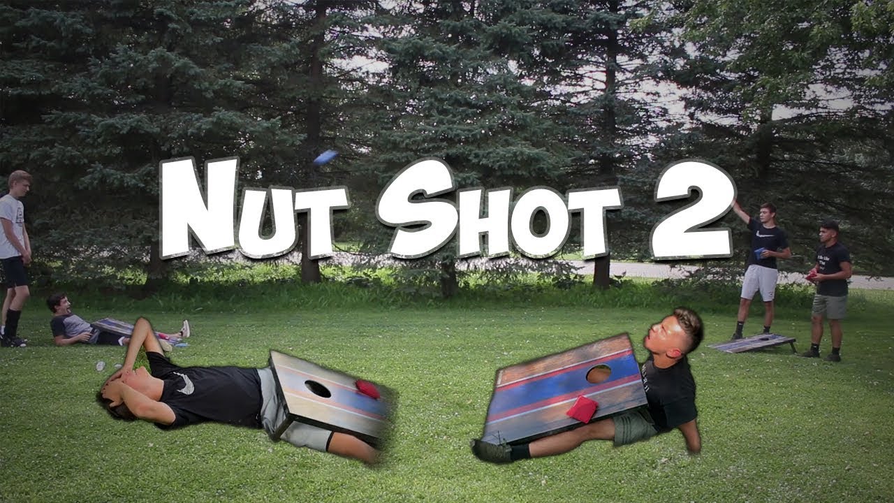 EXTREME CORNHOLE NUTSHOT BATTLE *NUTSHOT WAR* - YouTube