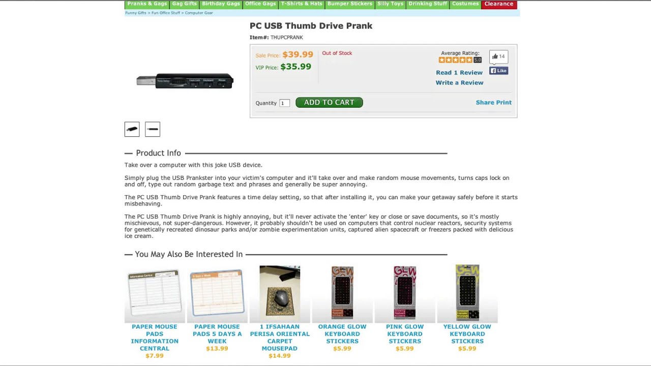 APRIL FOOL'S GIVEAWAY Trolling USB Thumb Stick Prank! [+] - YouTube