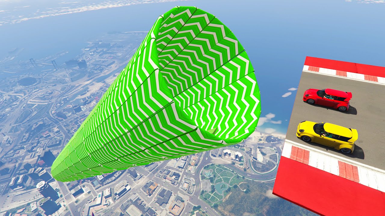 Massive Neon Speed Tunnel - Hyperdrive Race - GTA 5 - YouTube