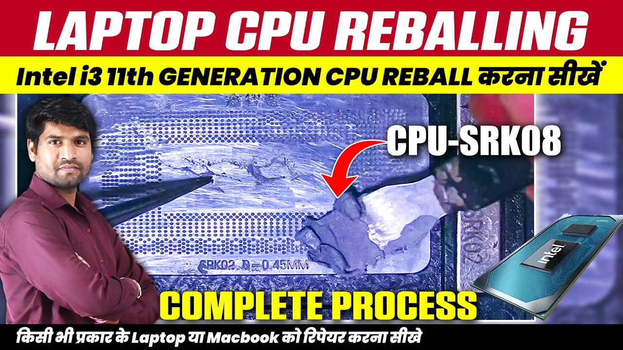 Laptop CPU Reballing Complete Guide Step by Step | Laptop chip level ...