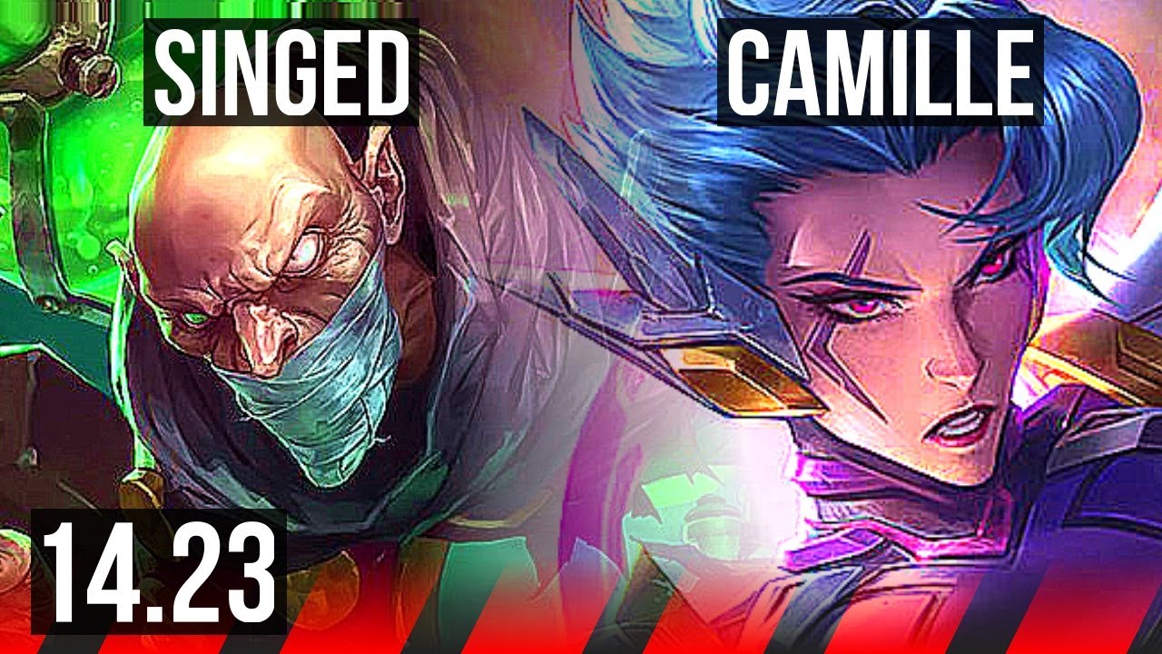 SINGED vs CAMILLE (TOP) | 2400+ games, Rank 9 Singed | NA Grandmaster ...