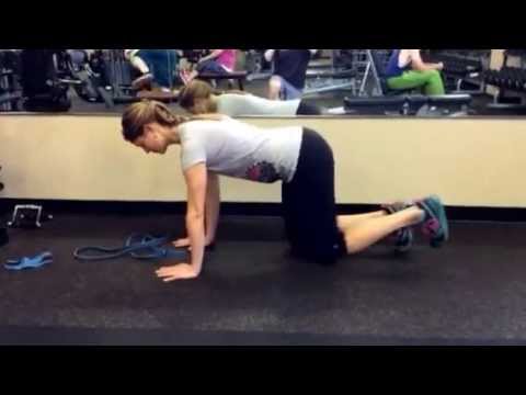 Bird dog with hip extension - YouTube