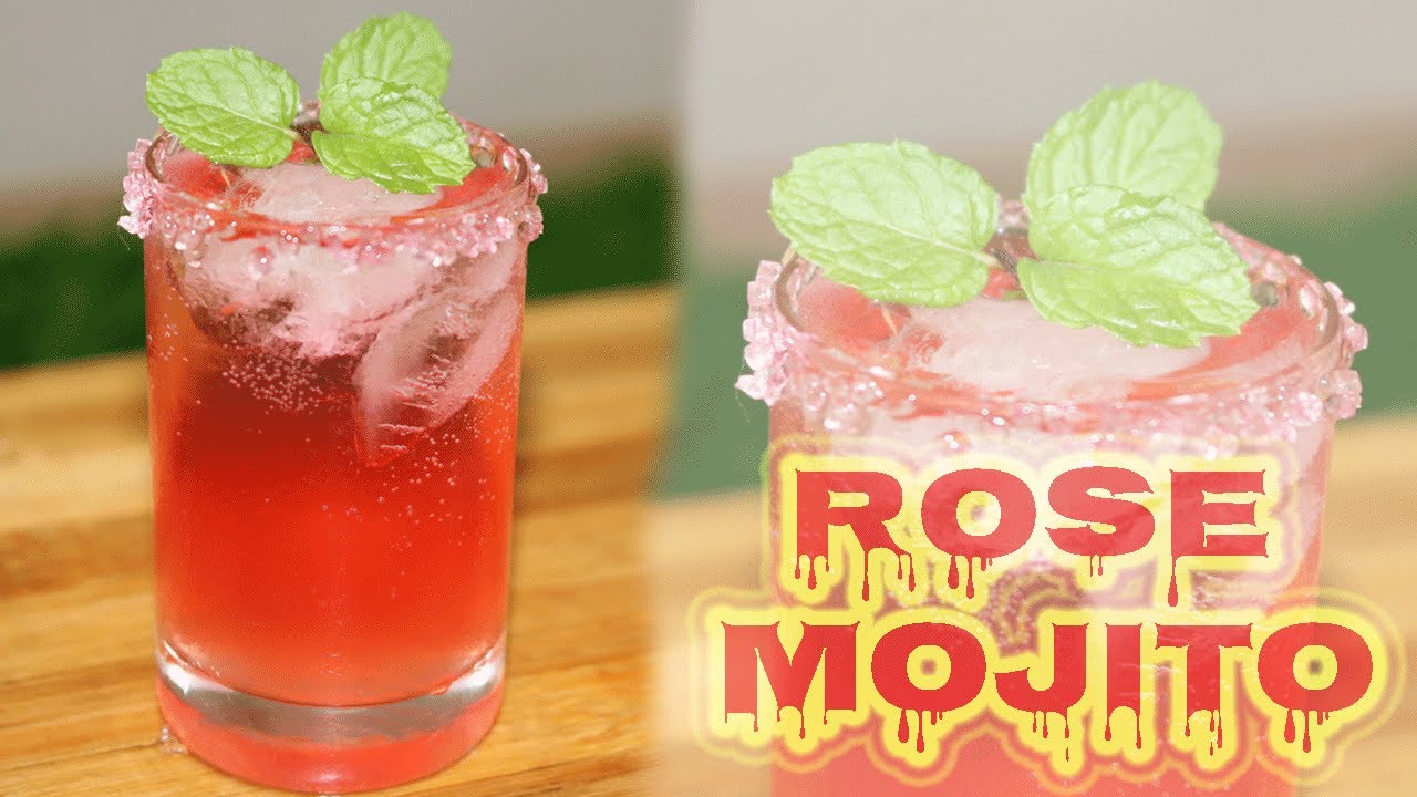 How to make Rose Mojito/Red Mojito - YouTube