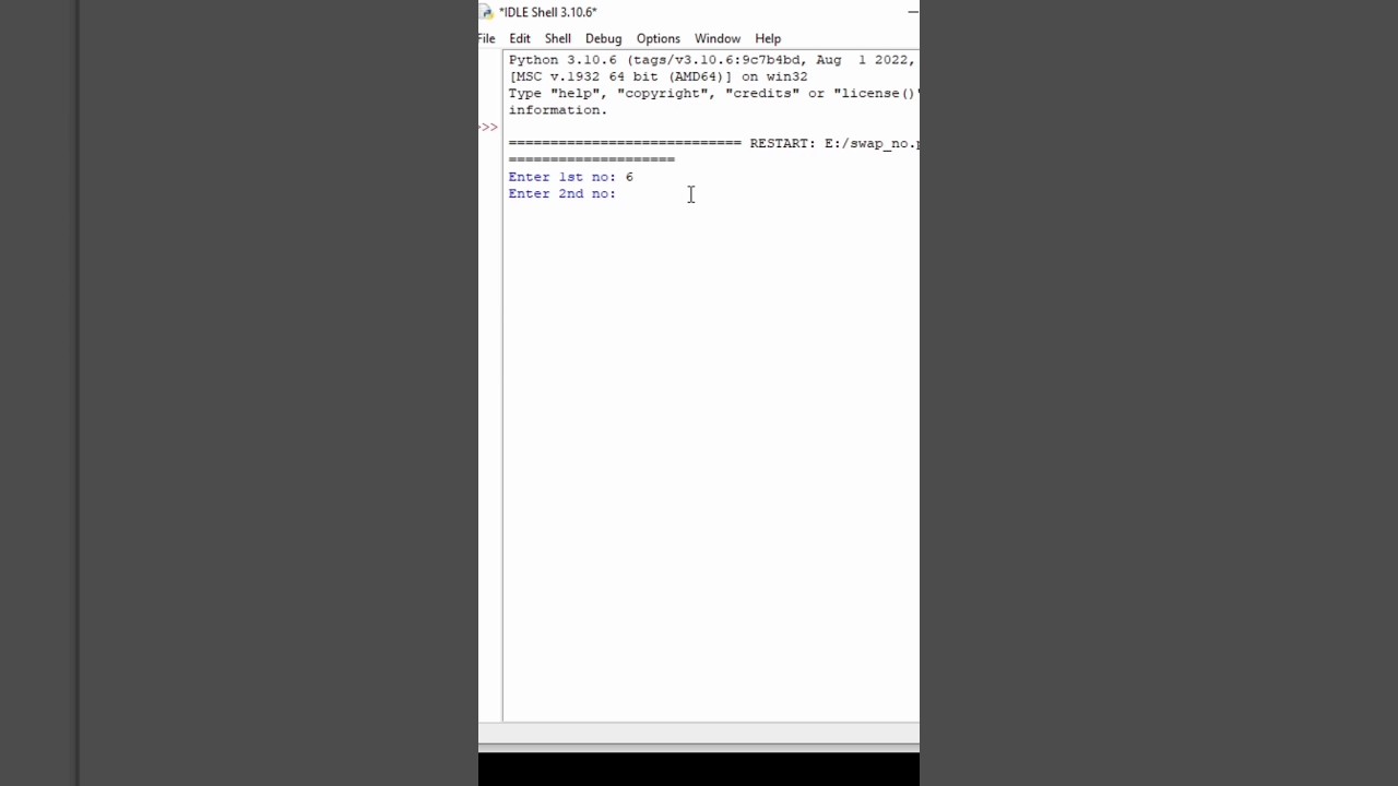 Swap Two Numbers In Python Swap Two Variables In Python shorts Swap Two Numbers In Python Swap Two Variables In Python shorts