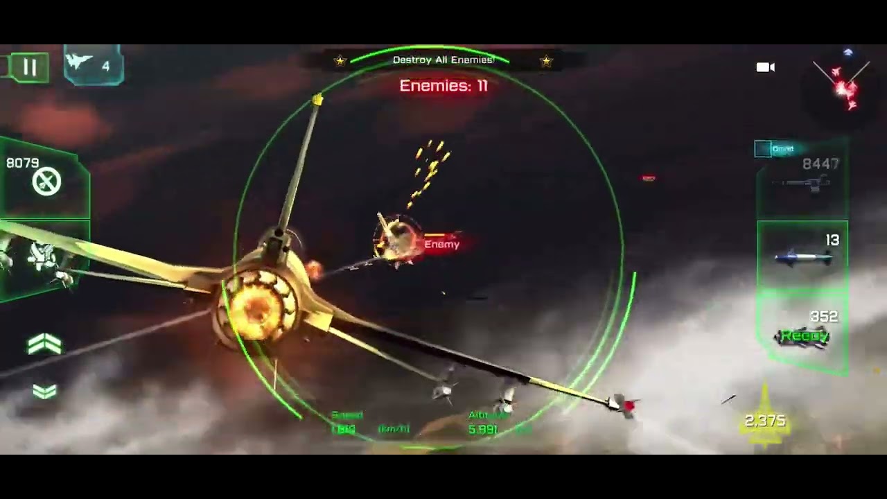 Fighter jet brutally attacked on the enemy fighter jet with powerful ...
