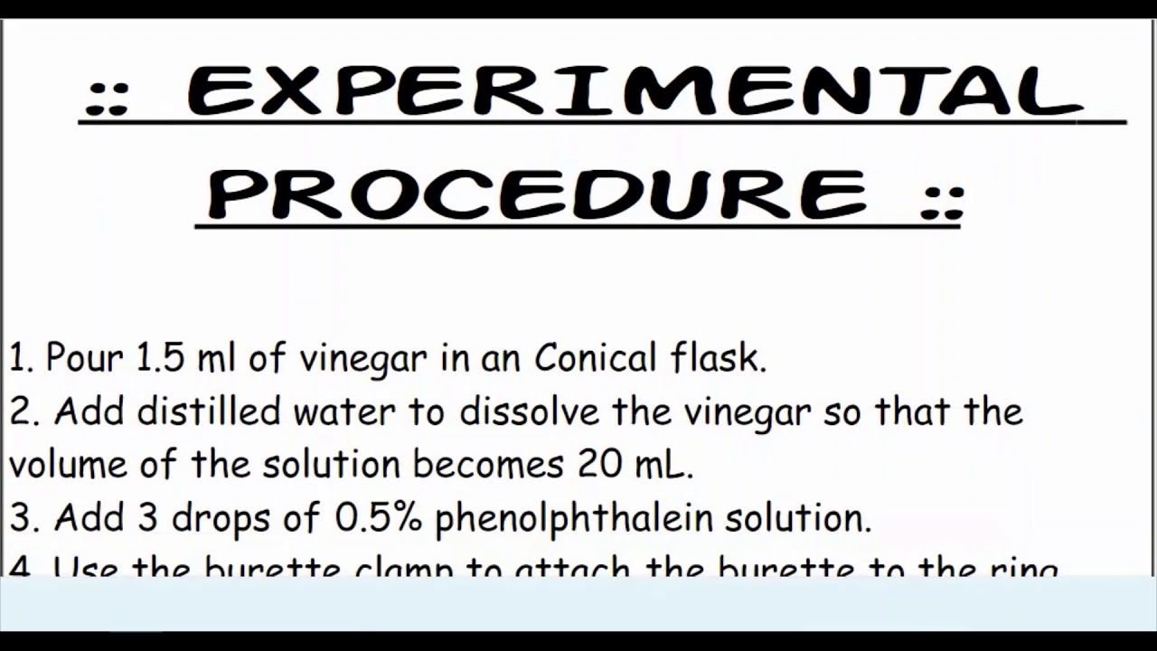 Determining Amount Of Acetic Acid In Vinegar YouTube determining-amount-of-acetic-acid-in-vinegar-youtube