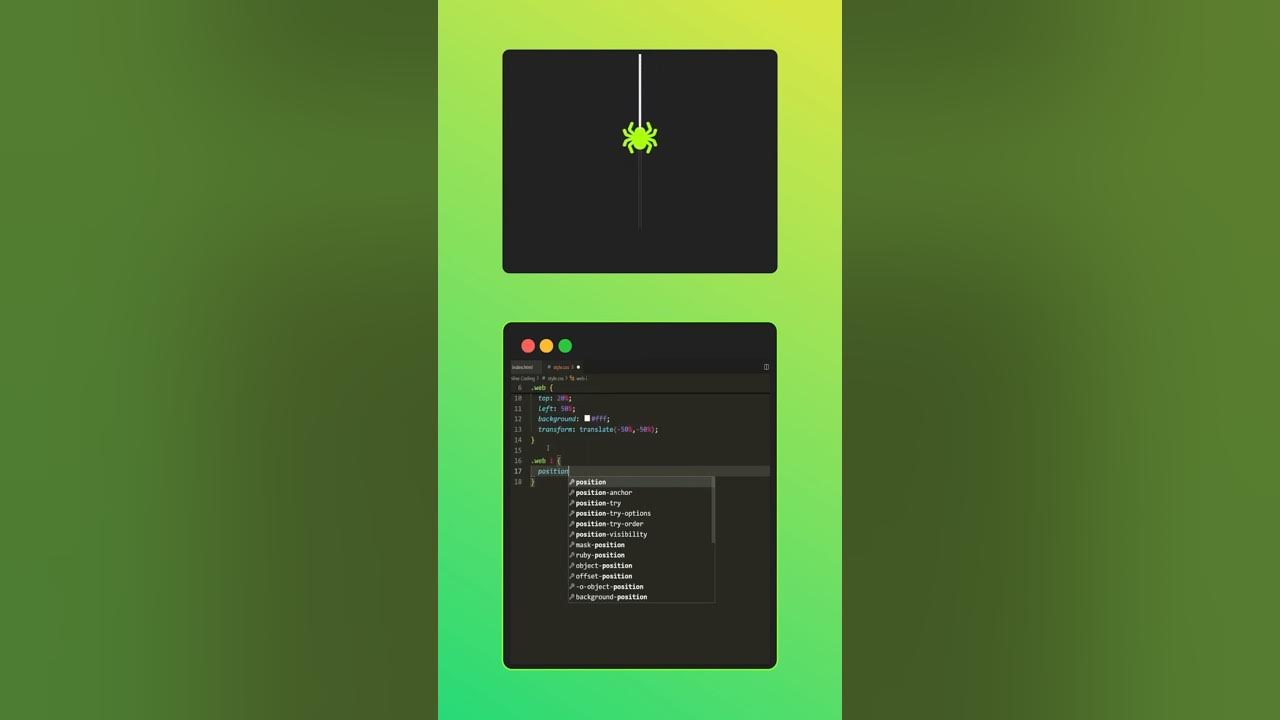 Create a Spider Downloading Animation with Pure CSS #onlinecoding #coding #htmlcsstutorial - YouTube