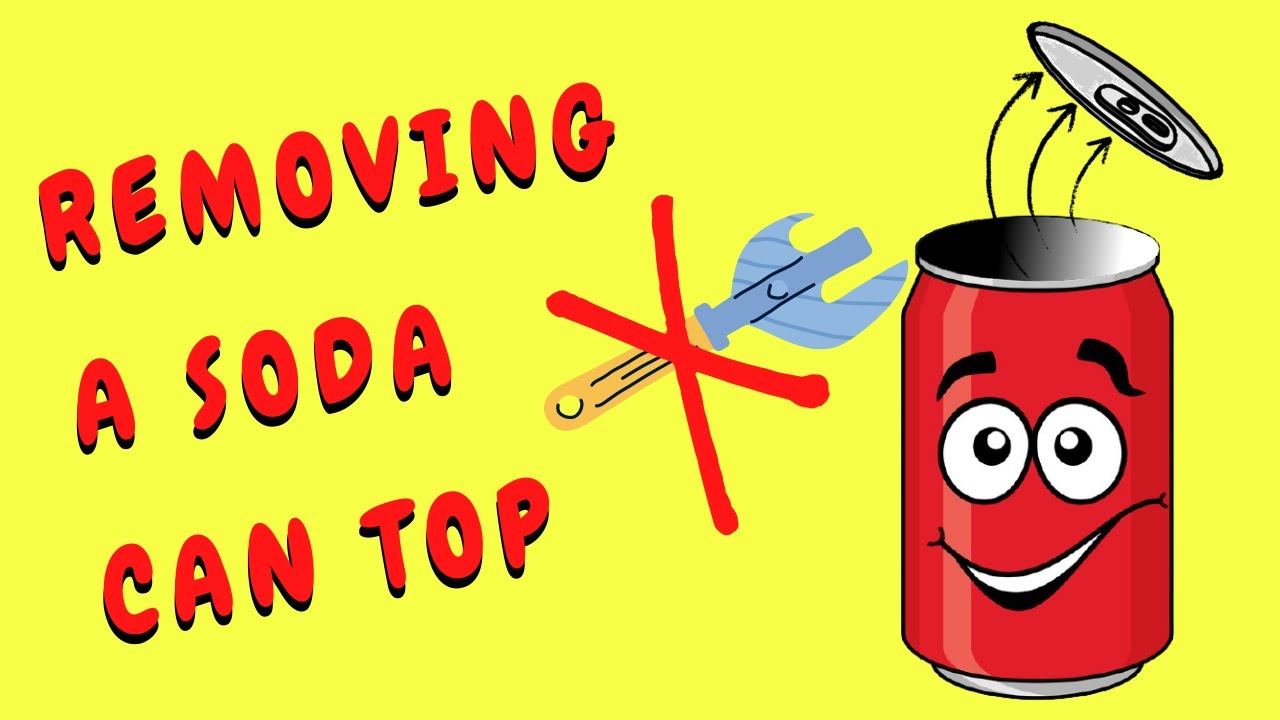 How to Remove a Soda Can Lid Recycling - YouTube
