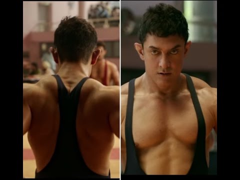 Amir Khan muscle show in 'Dangal' movie(2016)