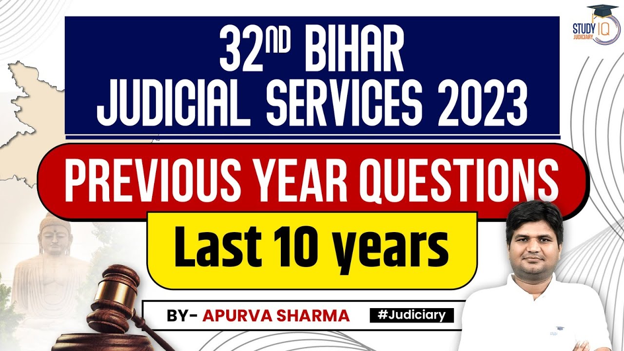 32nd Bihar Civil Judge Exam 2023 | Class-1 | PYQs | Bihar Judiciary ...