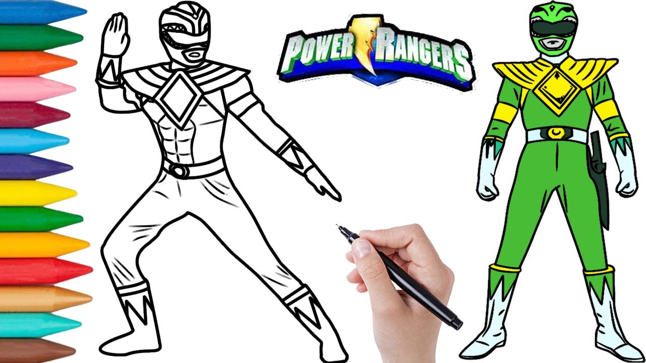 How To Draw Green Ranger | Power Rangers - YouTube