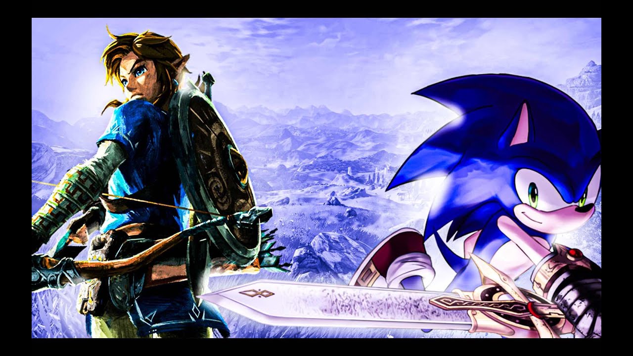 quand sonic fait une collab avec zelda et le roi arthur - YouTube