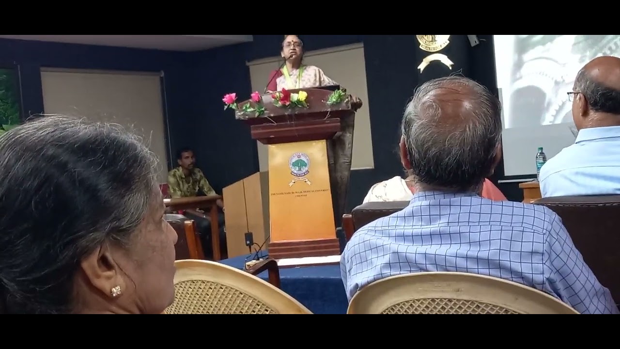 Prof Dr Nanjunda Rao Endowment Oration by Dr Sudha Seshayyan,27th March ...