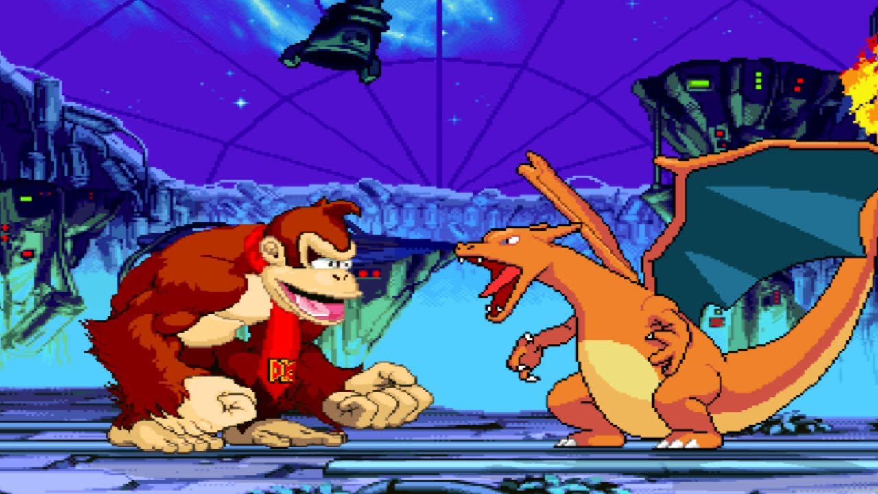 DONKEY KONG vs CHARIZARD - Full Power Rage Battle🔥Pokemon Mugen ...