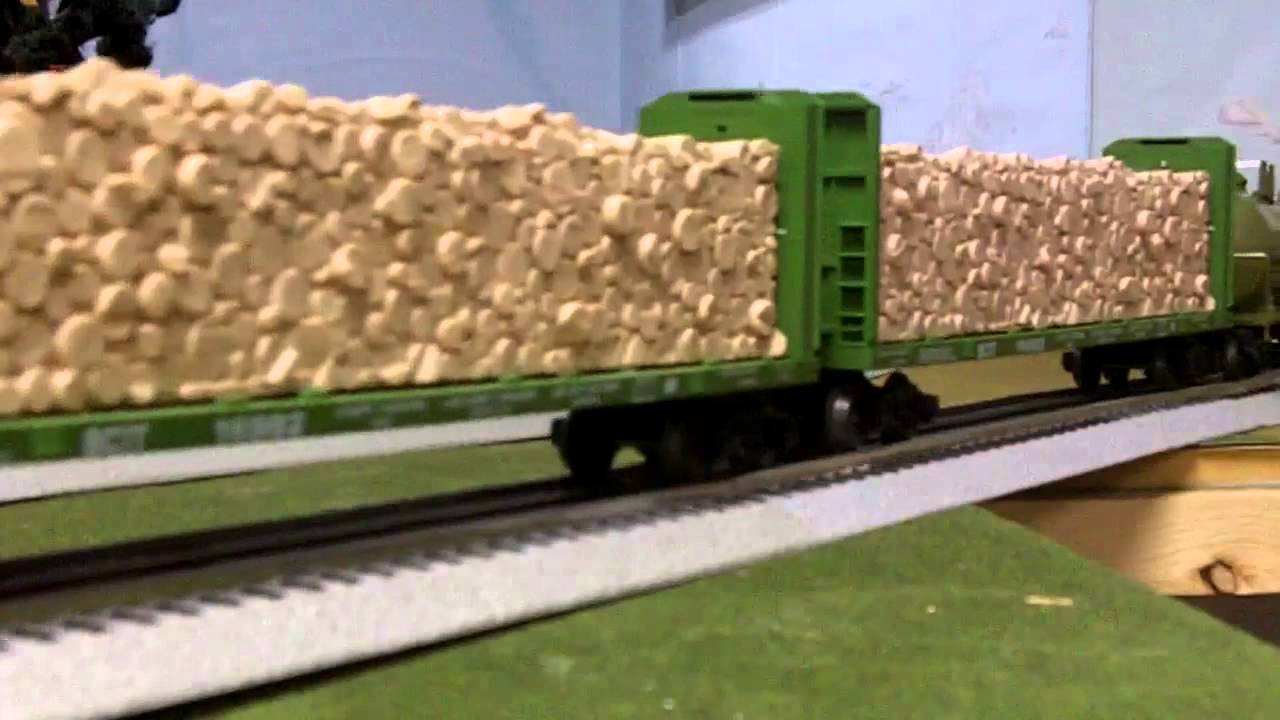 First Run on New Layout - BC Rail Freight - YouTube