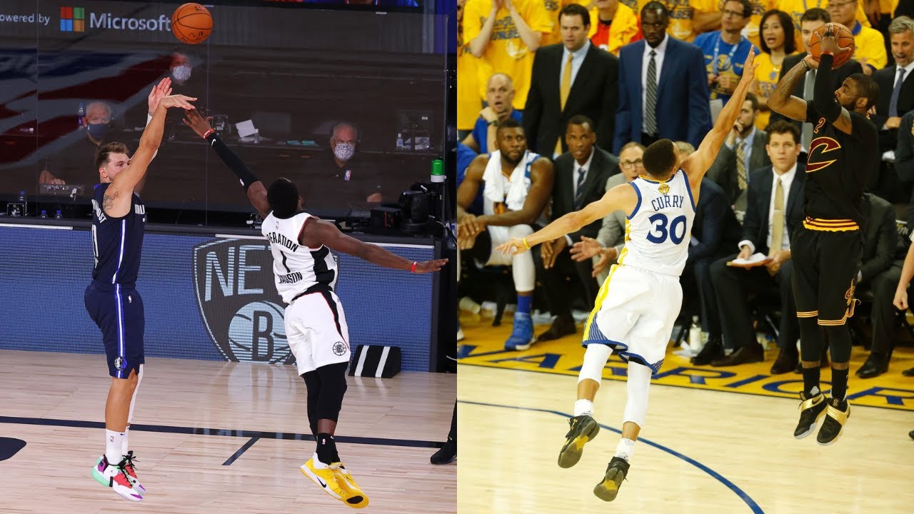 Luka Doncic & Kyrie Irving Hitting Game Winning Three’s From the Left ...