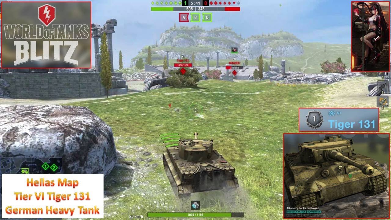 World of Tanks Blitz - Unlock German TIER VI Tiger 131 Heavy Tank and ...