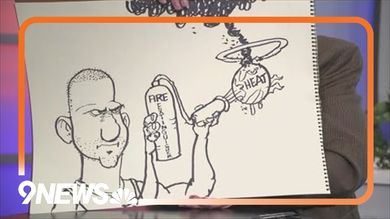 Drew Litton draws cartoons in celebration of Nuggets winning first NBA ...