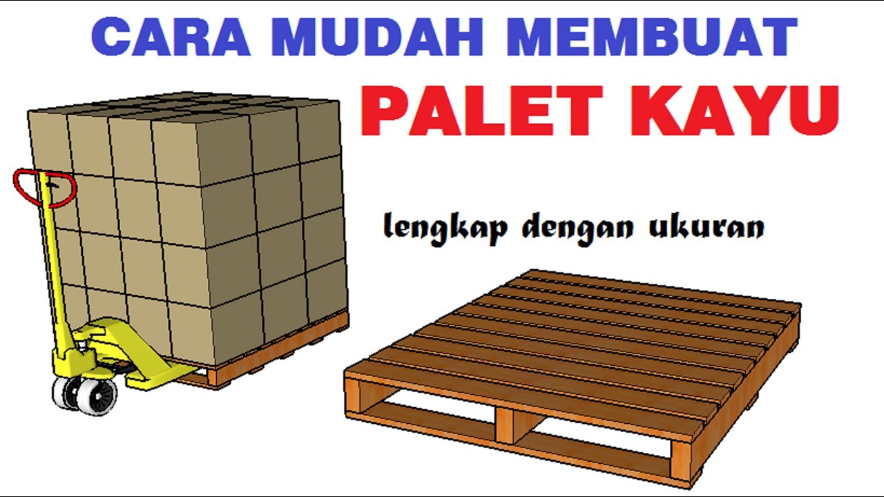 cara mudah membuat palet kayu - YouTube