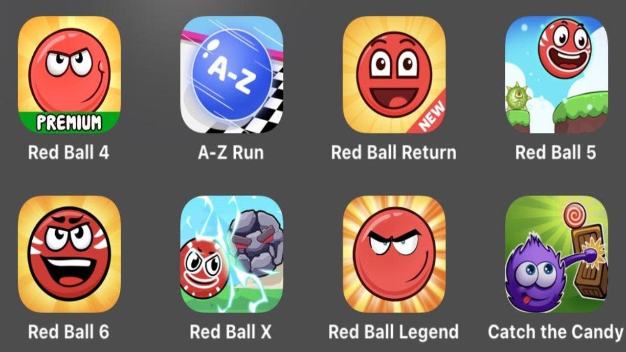 Red Ball 4,A-Z Run,Red Ball Return,Red Ball 5,Red Ball 6,Red Ball X,Red ...