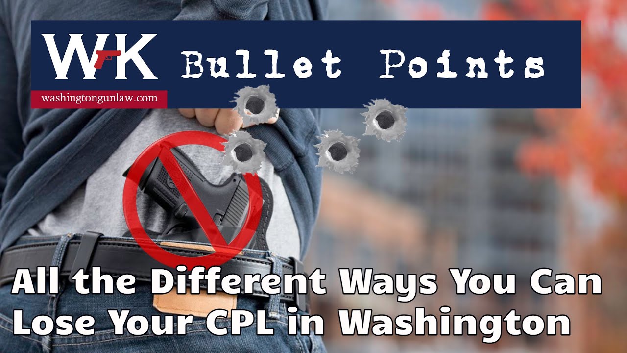 Bullet Points: All the Different Ways You Can Lose Your CPL in ...