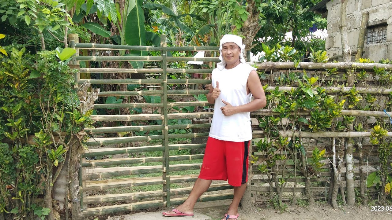 Vlog #222 #A day in my life gumawa ako ng gate na kawayan dito sa bahay ...