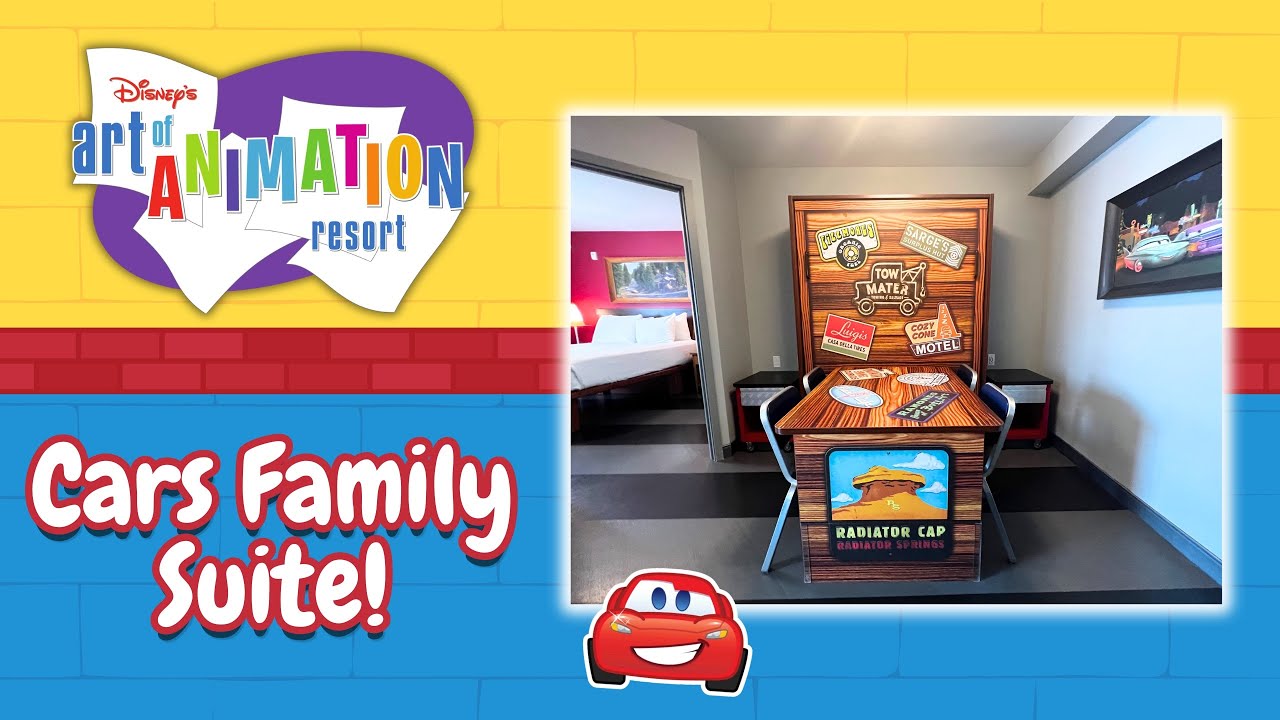 Art of Animation Resort Cars Suite Room Tour | Your Pixar Pals - YouTube