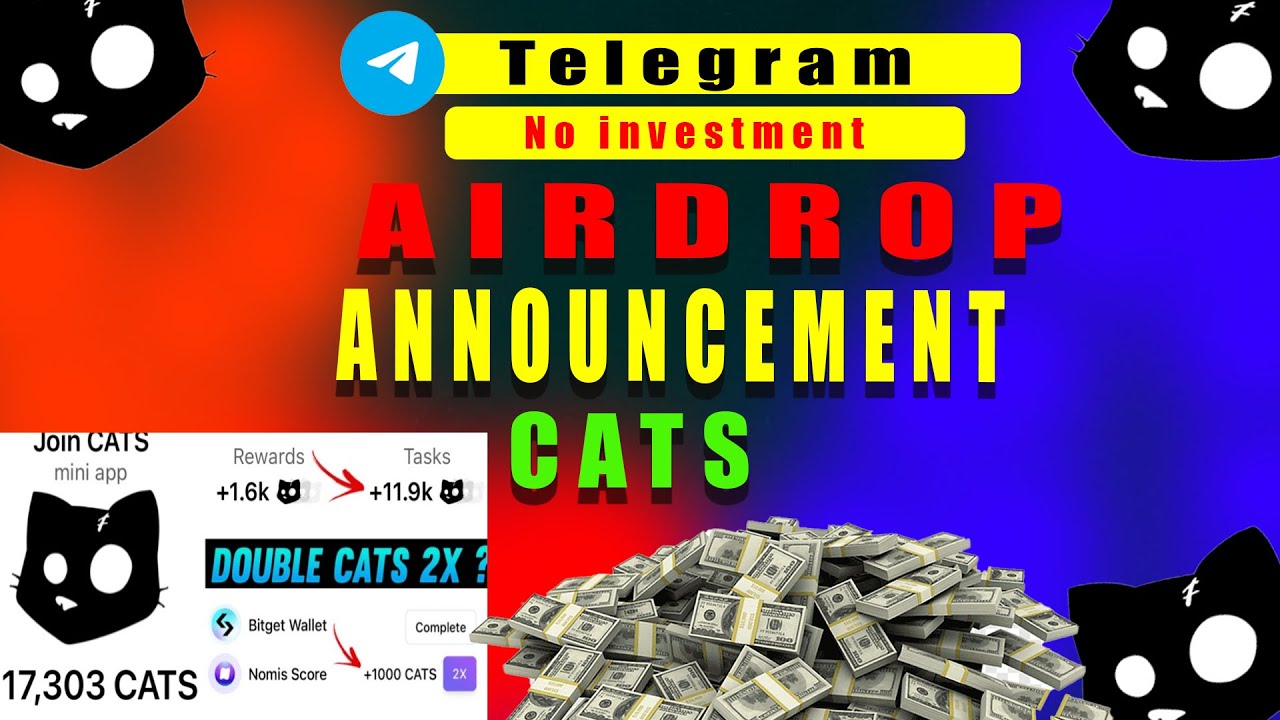 Cats Airdrop ke listing ay gai hai - YouTube