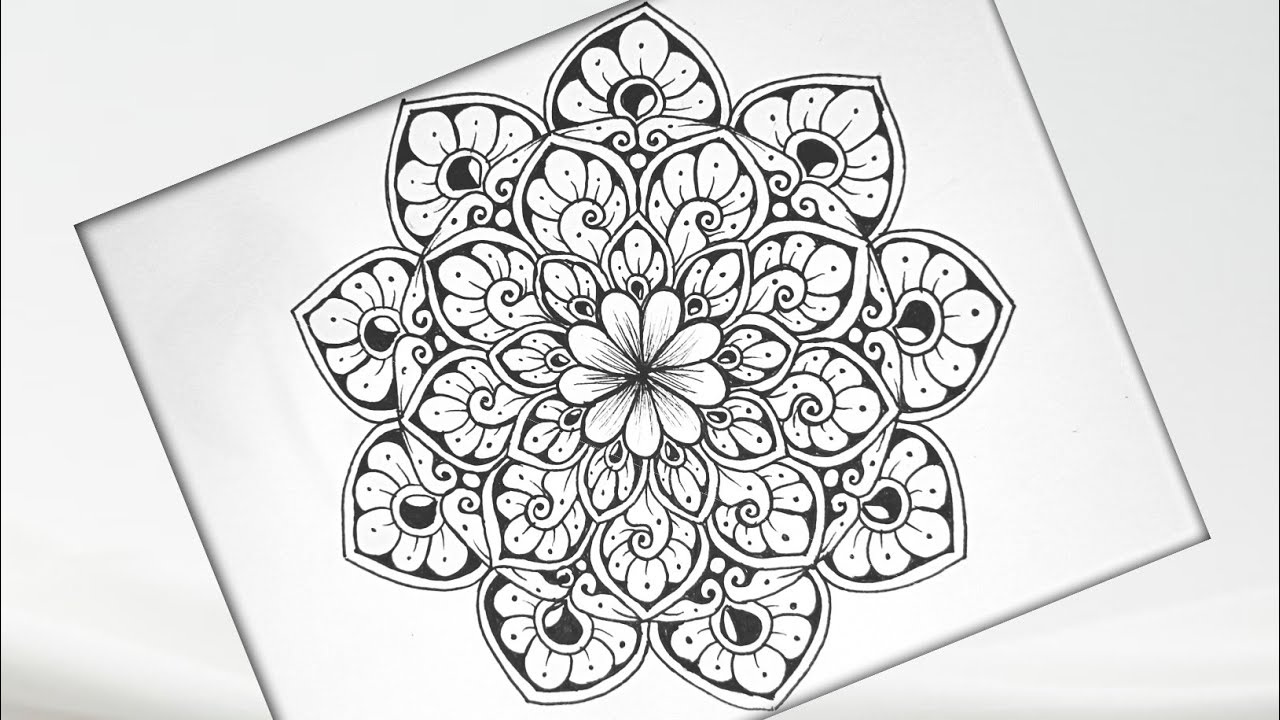 How To Draw Easy Mandala | Step by step Mandala Art 🎨| - YouTube