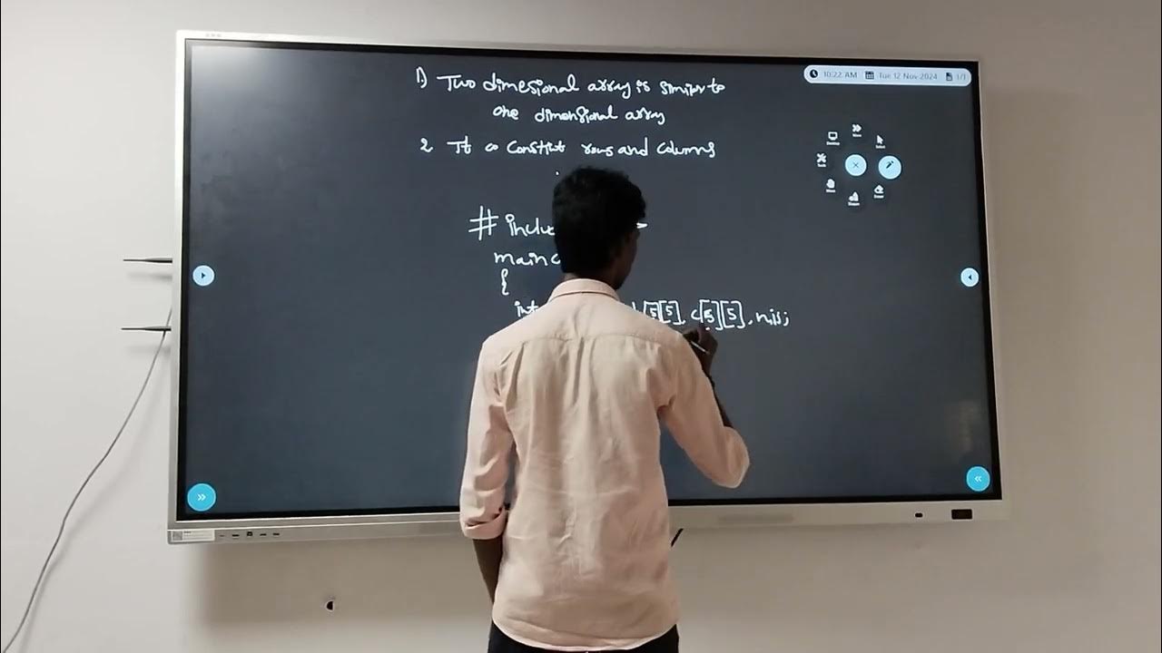 TTL C program two dimensional array.24B21A4393 - YouTube