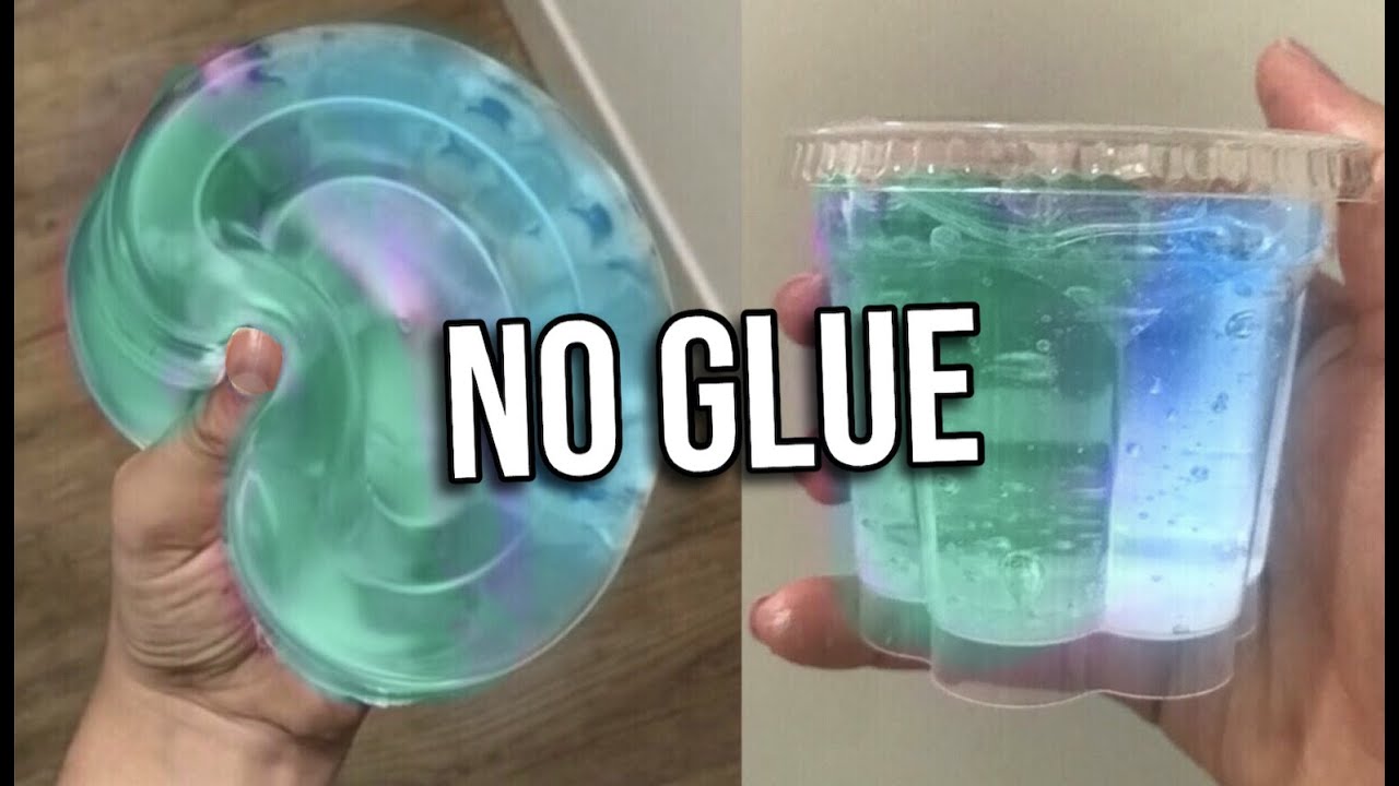Testing VIRAL NO GLUE SLIMES! How to make DIY NO GLUE slimes, WATER ...