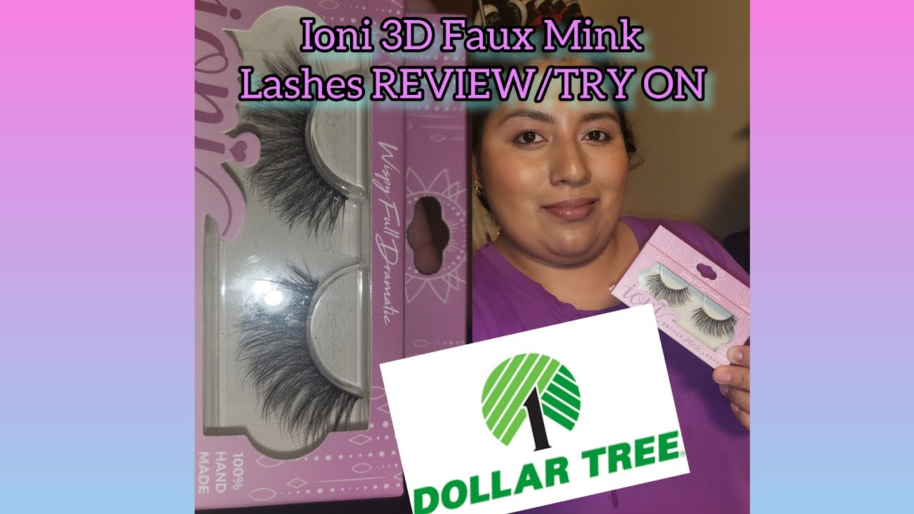 💗Ioni 3d Faux Mink Lashes REVIEW! FROM DOLLAR TREE 💗 - YouTube