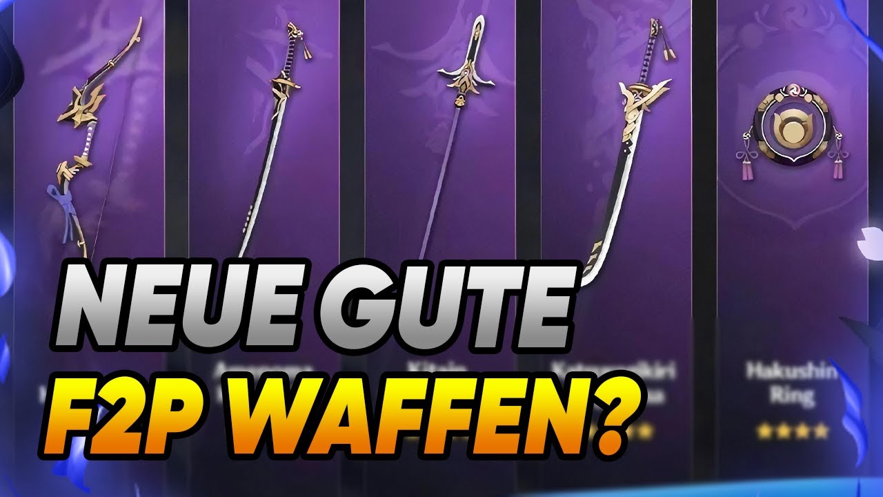 Neue Inazuma Schmiedwaffen - Sind sie gut? | Genshin Impact - YouTube