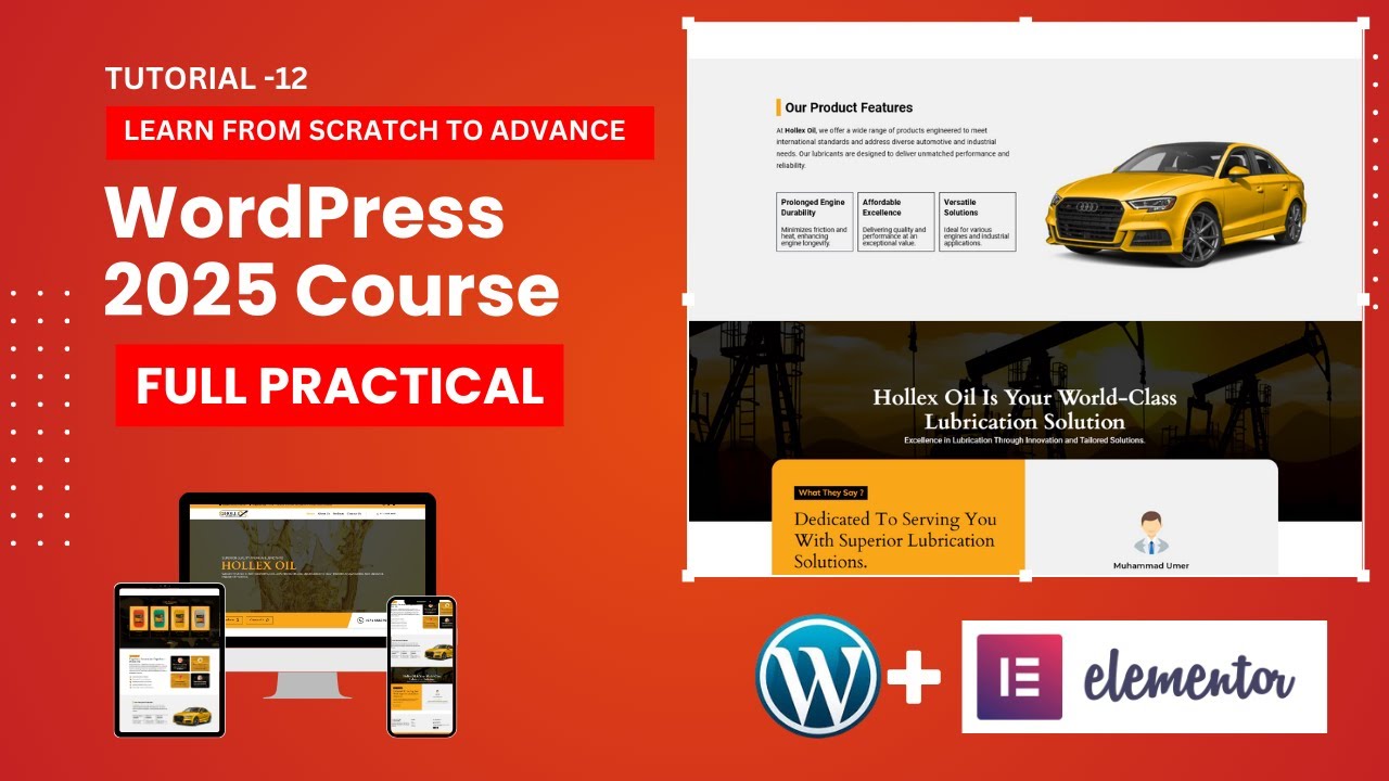 Wordpress Course for Beginner | How To Make About Us Page | Elementor | 2025 | Tutorial 12 - YouTube