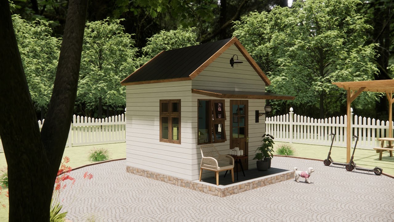 Cozy Small House Design 3x3 Meters (100SQFT) Living off Grid and Floor ...