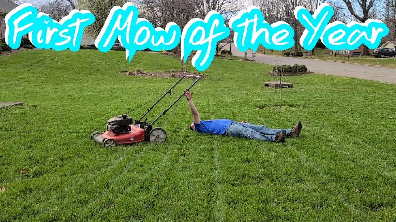 First Mow of 2020 | Spring Mower Maintenance - YouTube